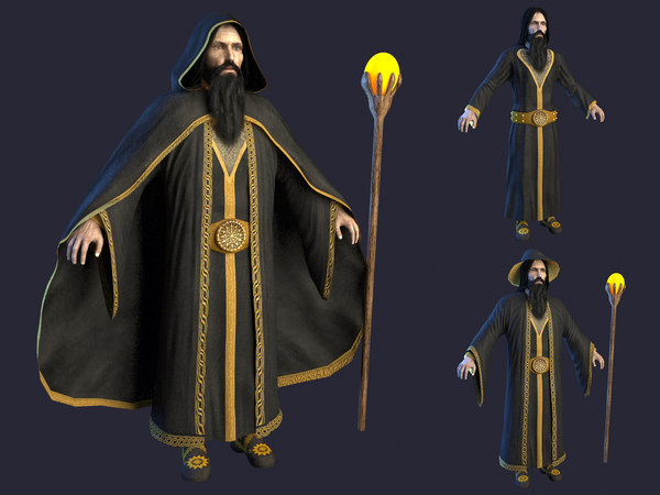 Low Poly Wizard 3D Models for Download | TurboSquid