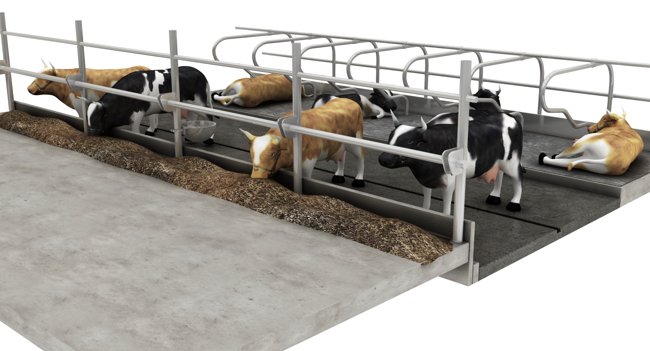 Cow farm block 3D model - TurboSquid 1423429