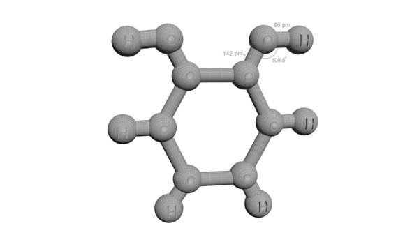 3D model c6h6o2 catechol - TurboSquid 1423521