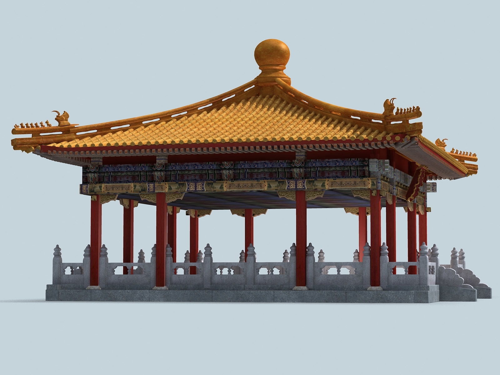 3D traditional chinese building model - TurboSquid 1423611
