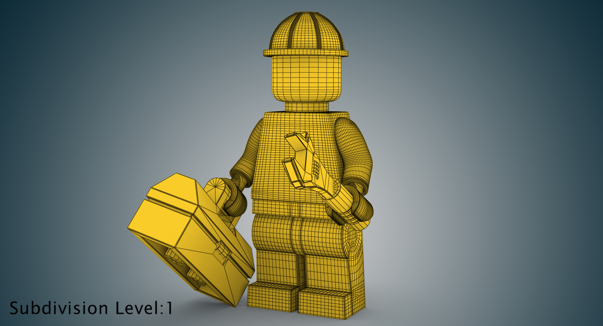 Lego-Ingenieur - manipuliert 3D-Modell - TurboSquid 1423608