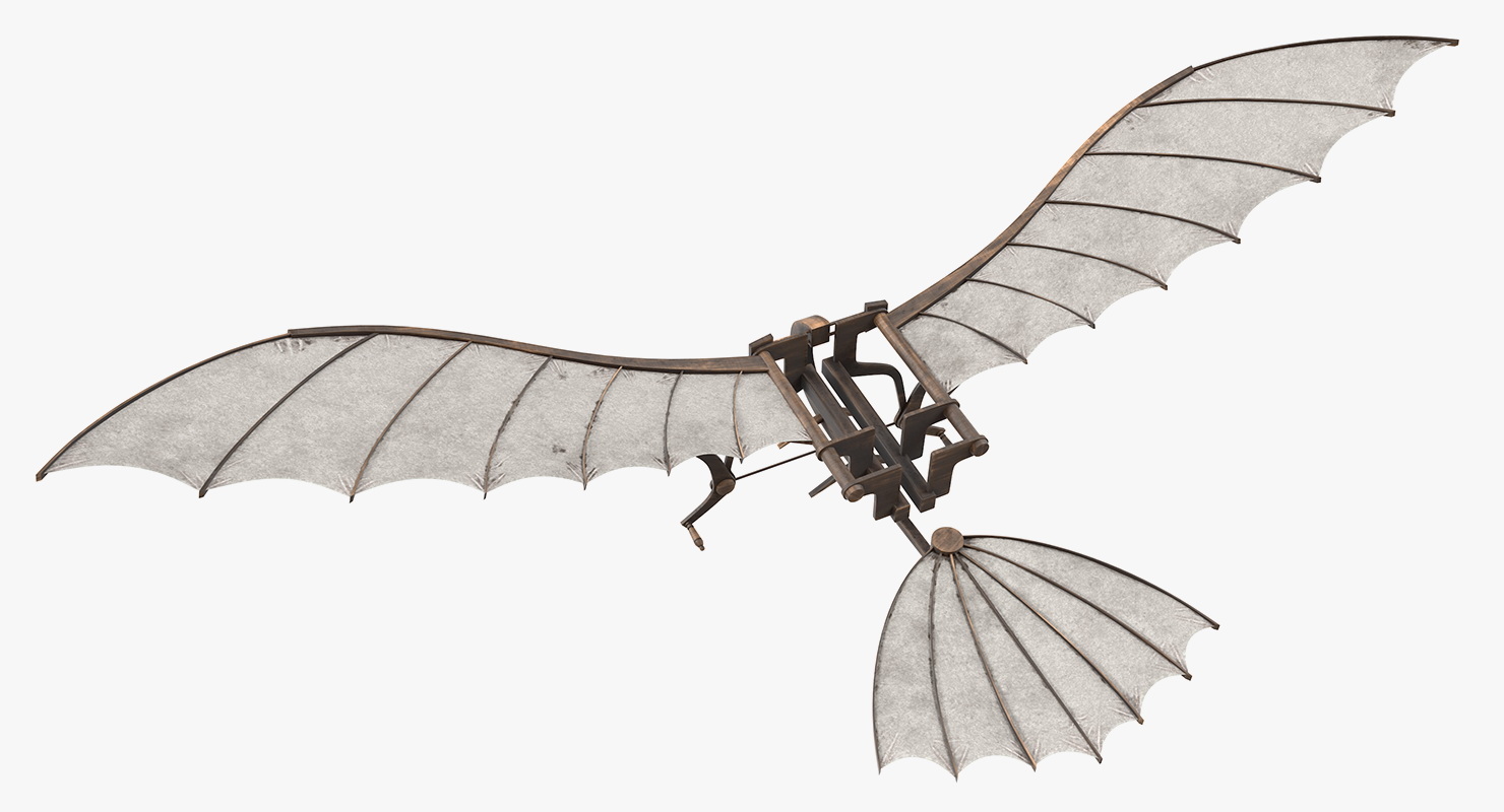 Leonardo da vinci glider 3D model - TurboSquid 1423789