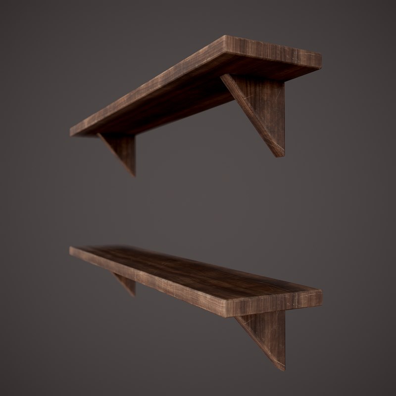 3D medieval tavern shelf - TurboSquid 1423715