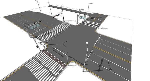 SketchUp Road Models | TurboSquid