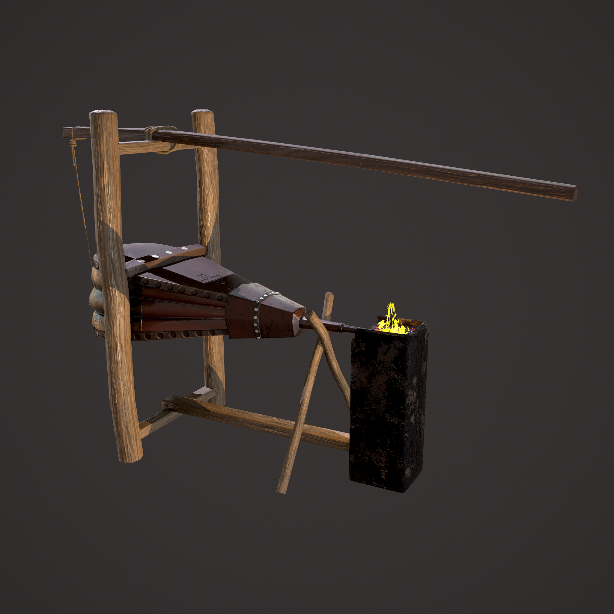 3D medieval bellows - TurboSquid 1423706