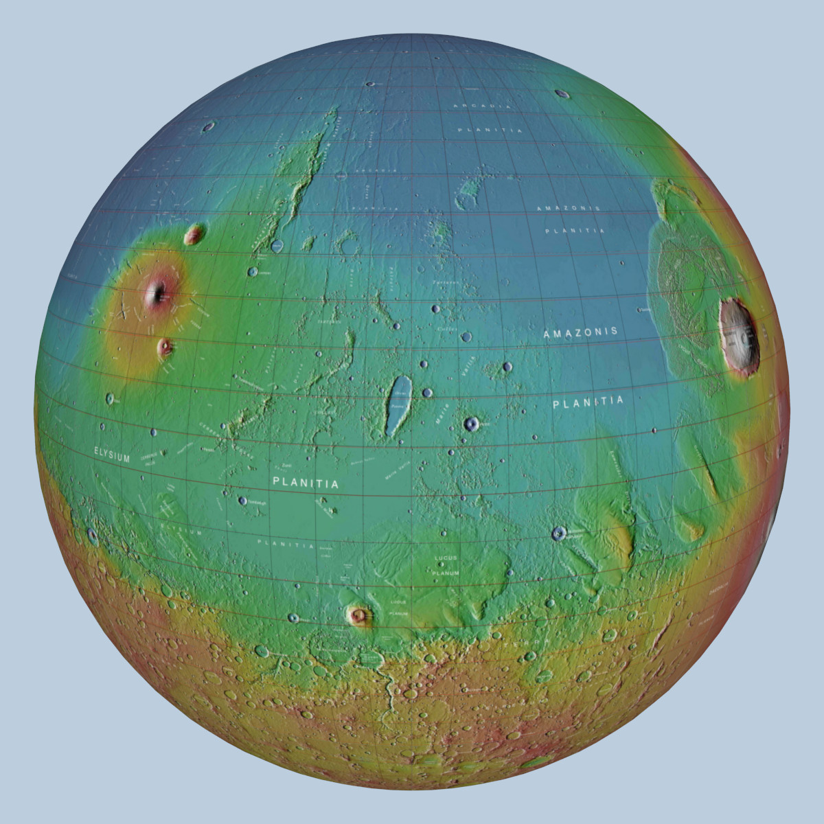 Free globe mars 3D - TurboSquid 1423778