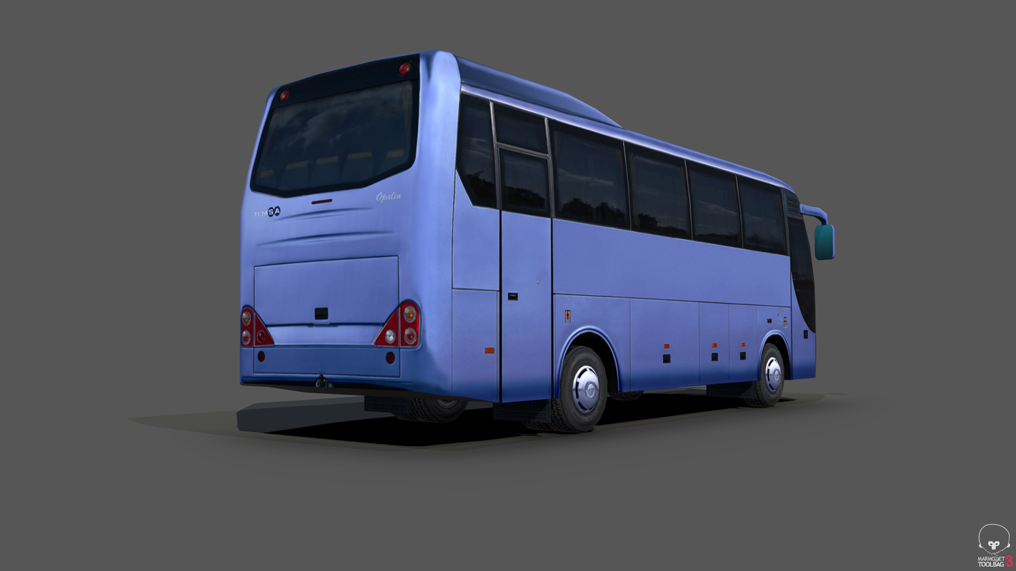 Temsa opalin intercity bus 3D model - TurboSquid 1423799