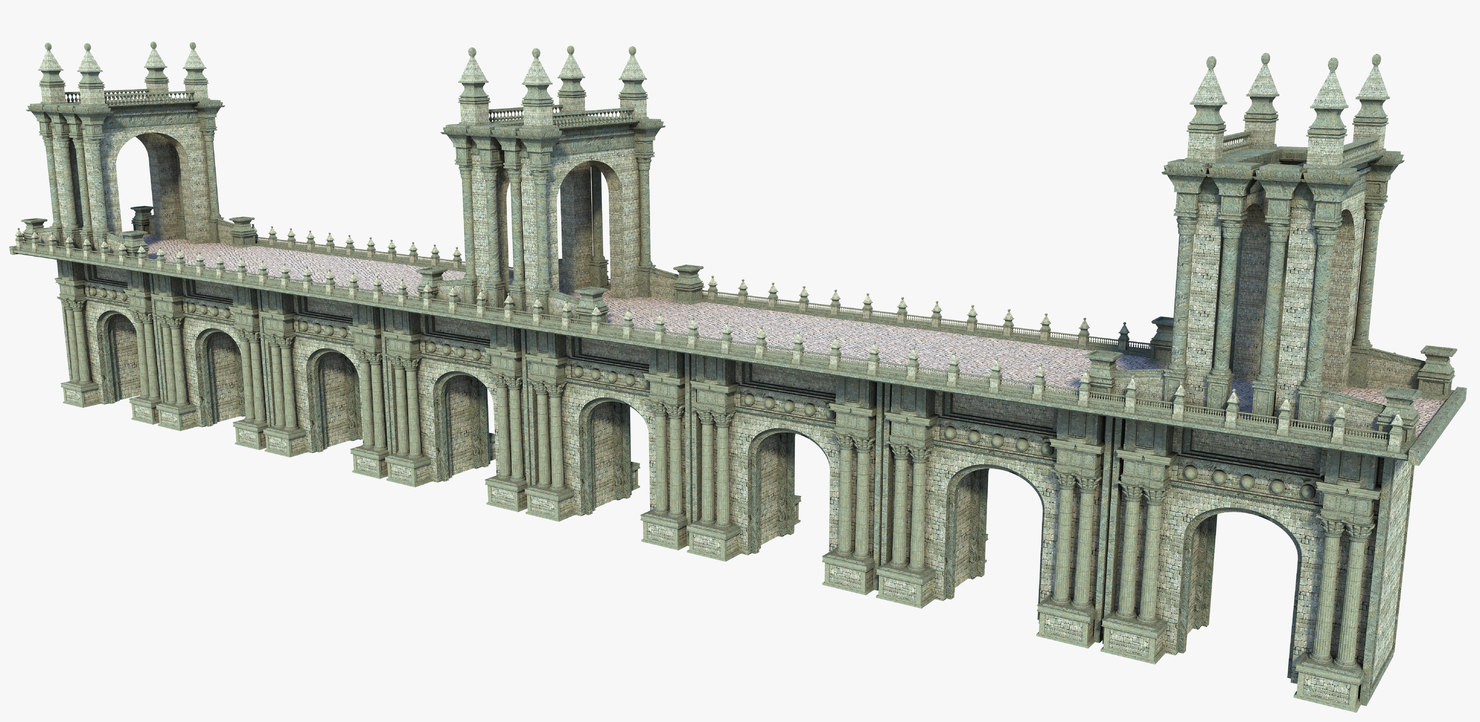 3D bridge fantasy arch - TurboSquid 1423806