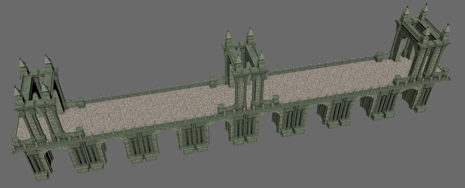 3D bridge fantasy arch - TurboSquid 1423806