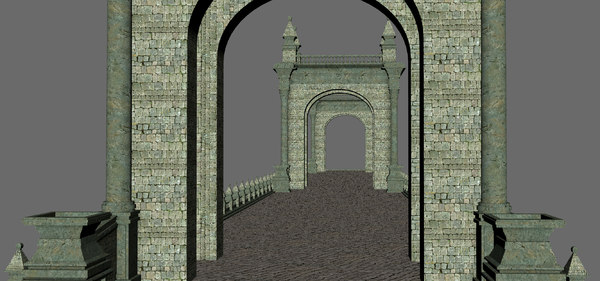 3D bridge fantasy arch - TurboSquid 1423806