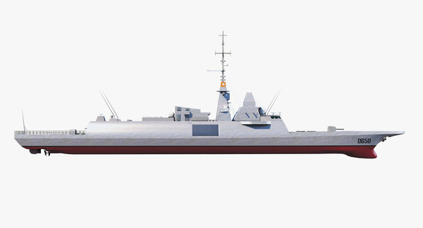 European mission frigate 3D model - TurboSquid 1423826
