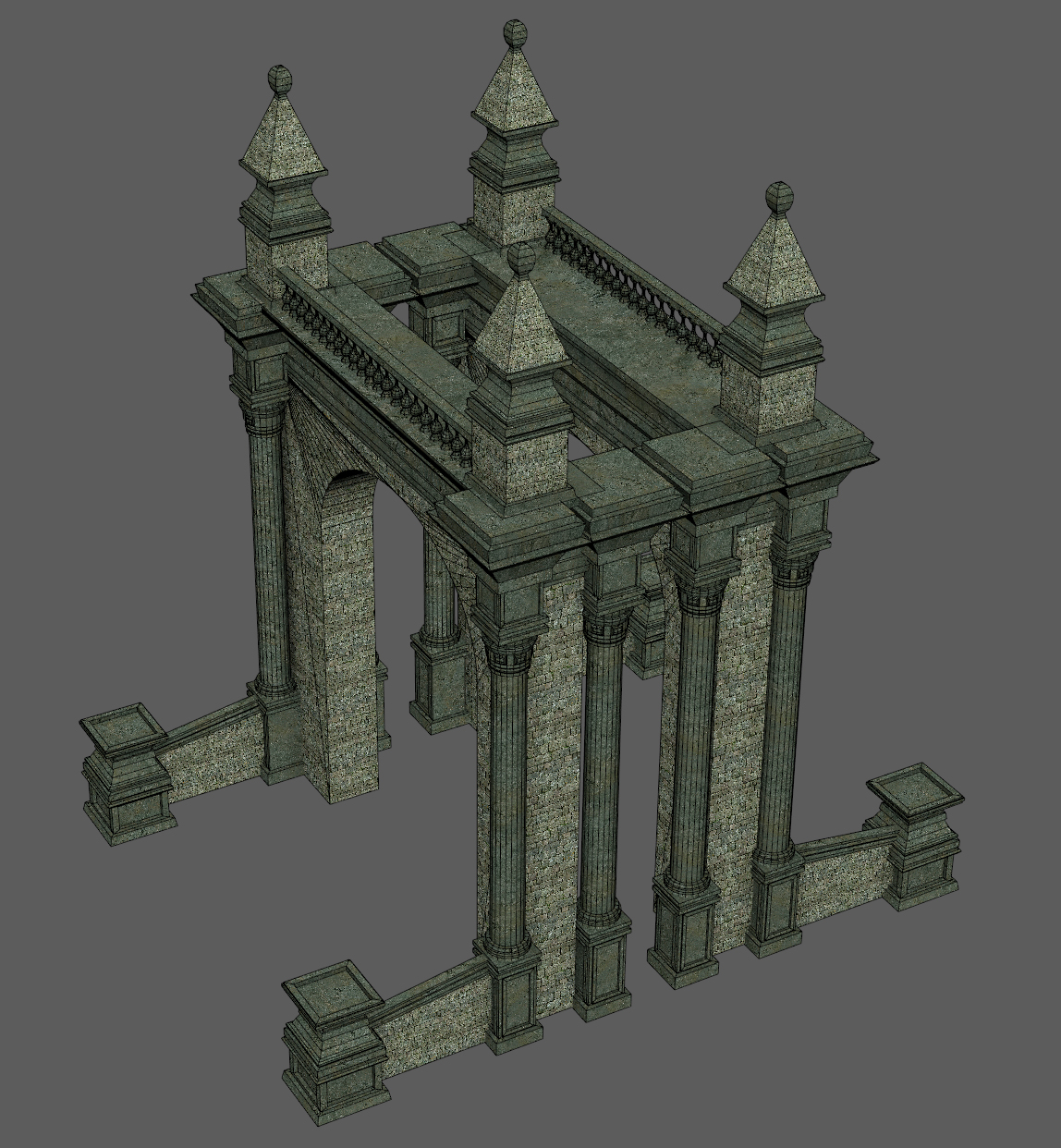 Arco de portão de fantasia Modelo 3D - TurboSquid 1423871