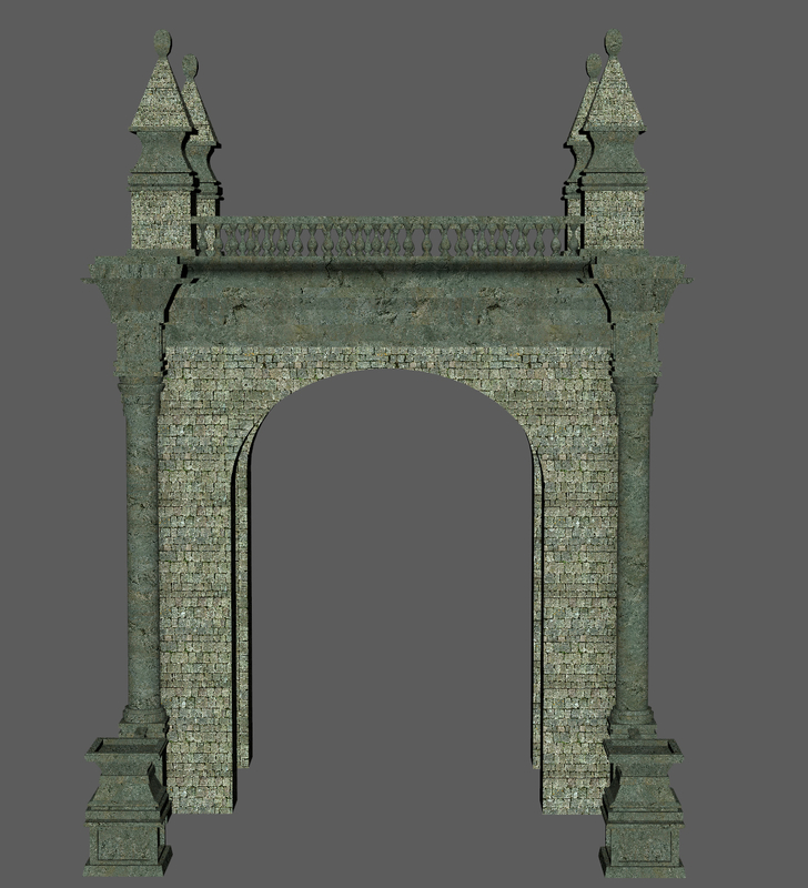 Fantasy Gate Arch 3D-Modell - TurboSquid 1423871