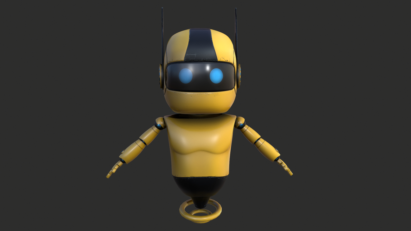 Cartoon robot 3D model - TurboSquid 1423926