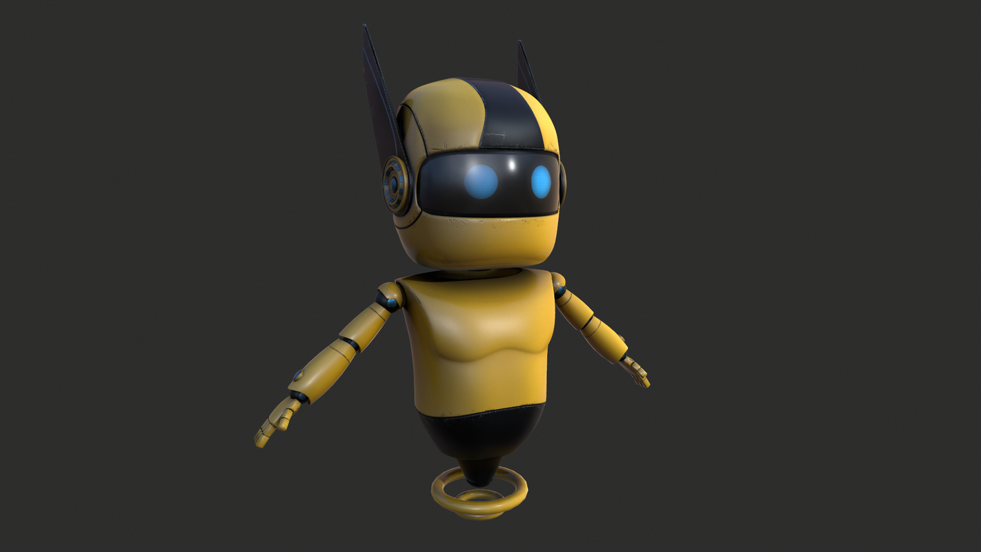 Cartoon robot 3D model - TurboSquid 1423926