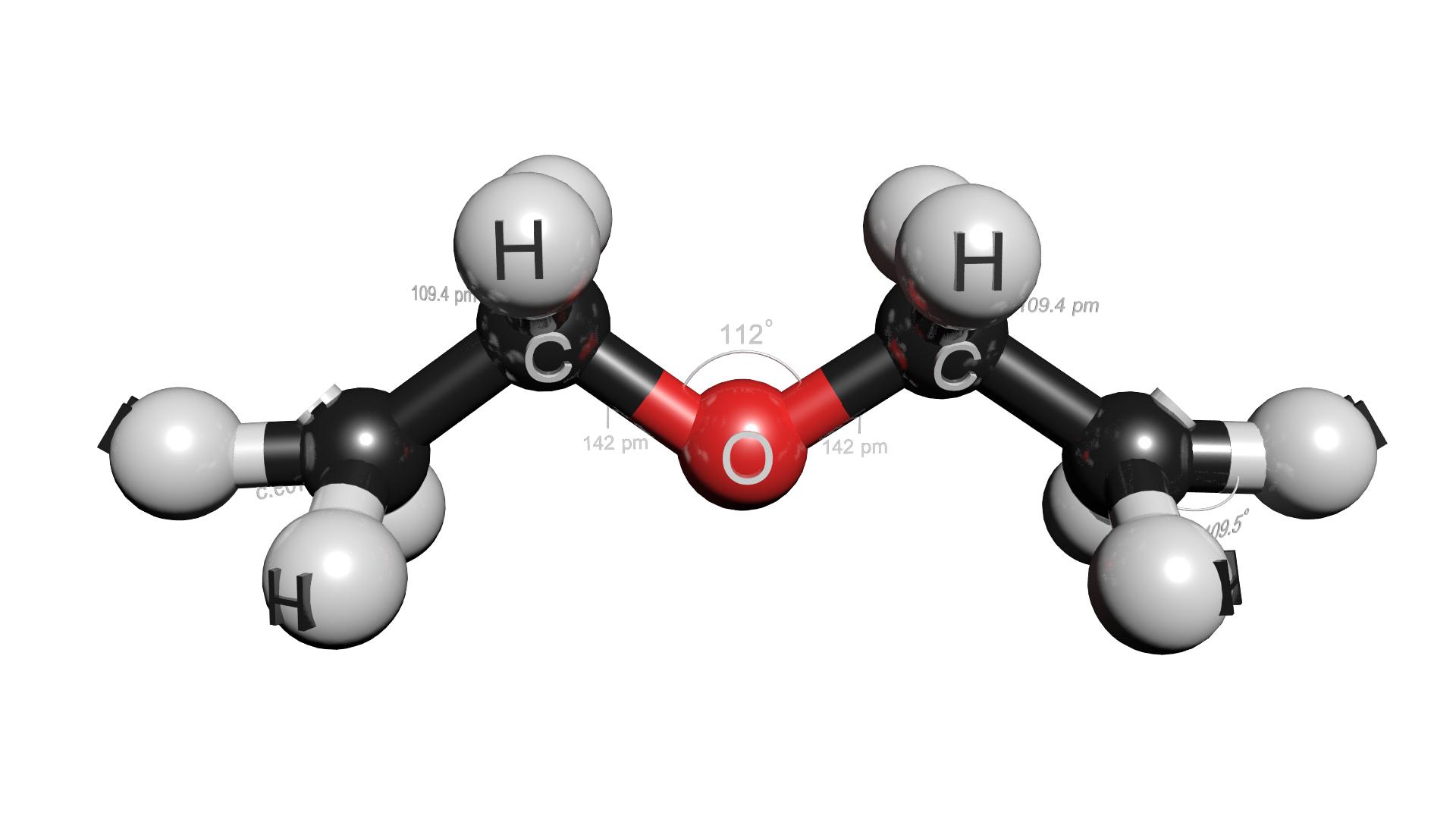 Eter dietylowy Model 3D (C2H5) 2O Model 3D - TurboSquid 1424000