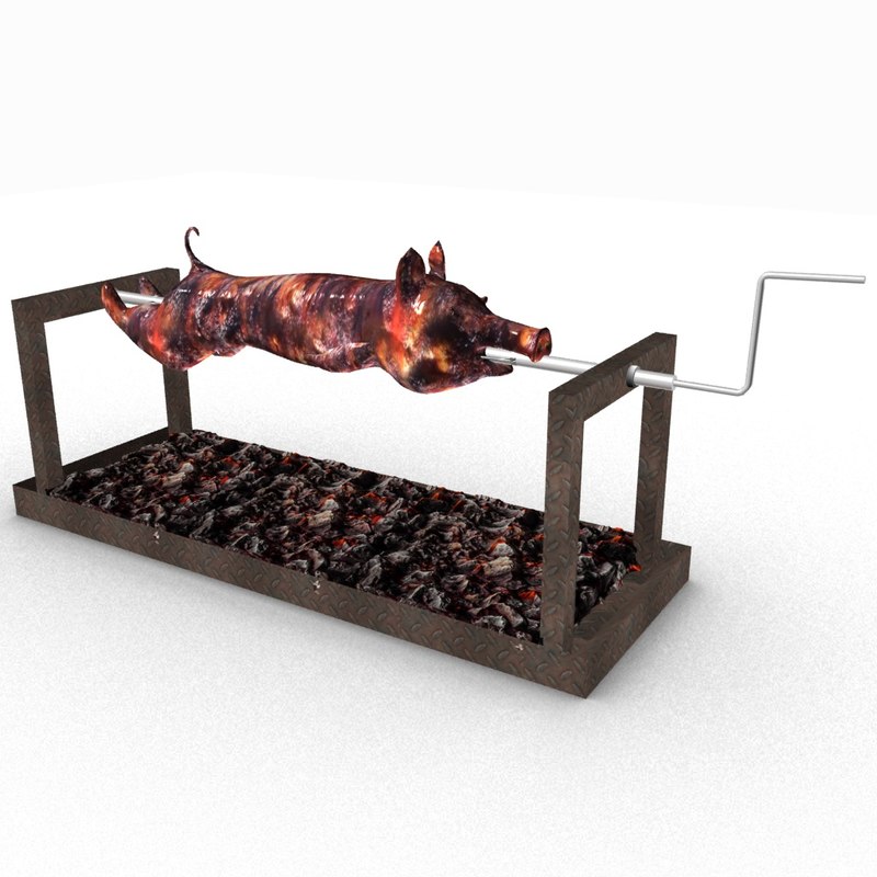 Roasted pig 3D model - TurboSquid 1424007