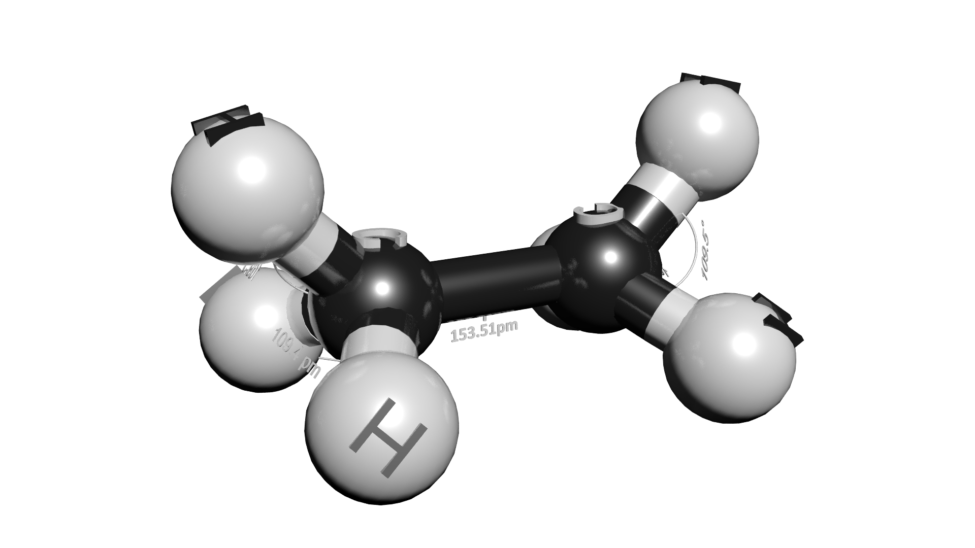 C2h6 ethane 3D model - TurboSquid 1424040