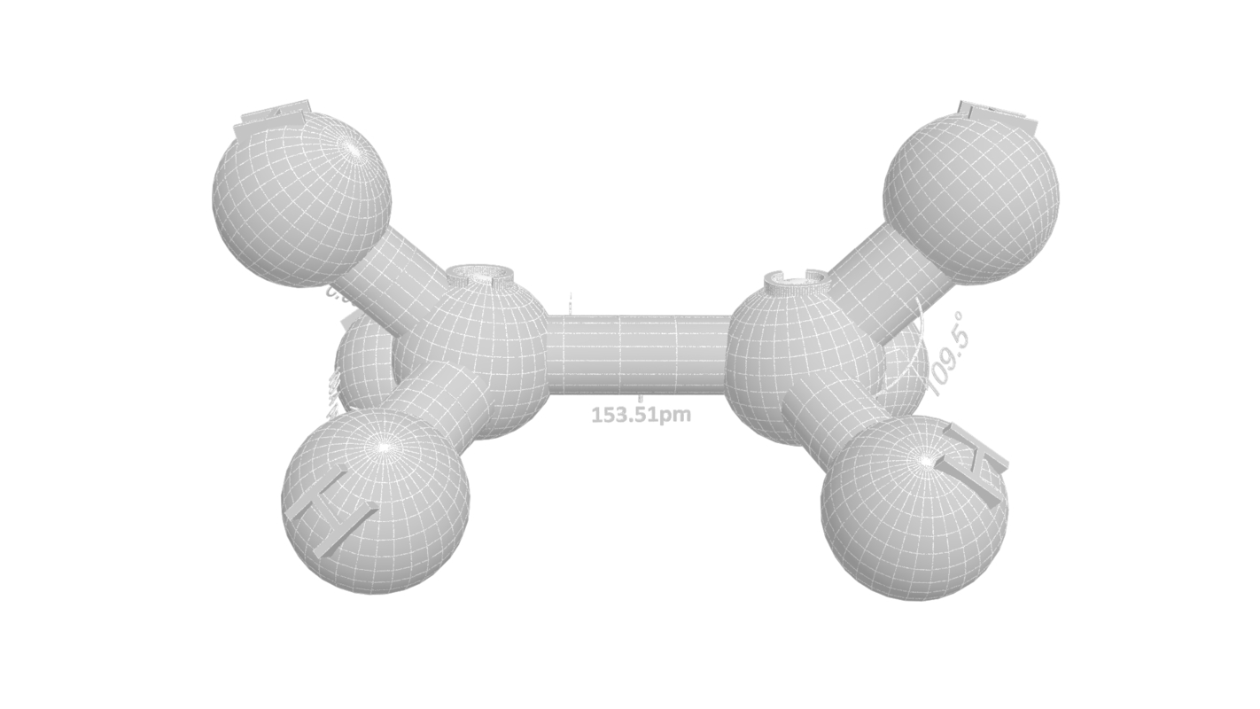 modèle 3D de Ethane Modèle 3D C2H6 - TurboSquid 1424040