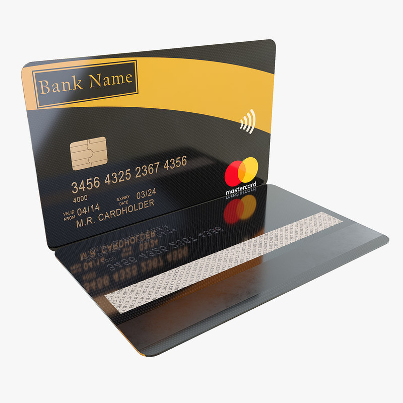 Bank card 3D - TurboSquid 1424105