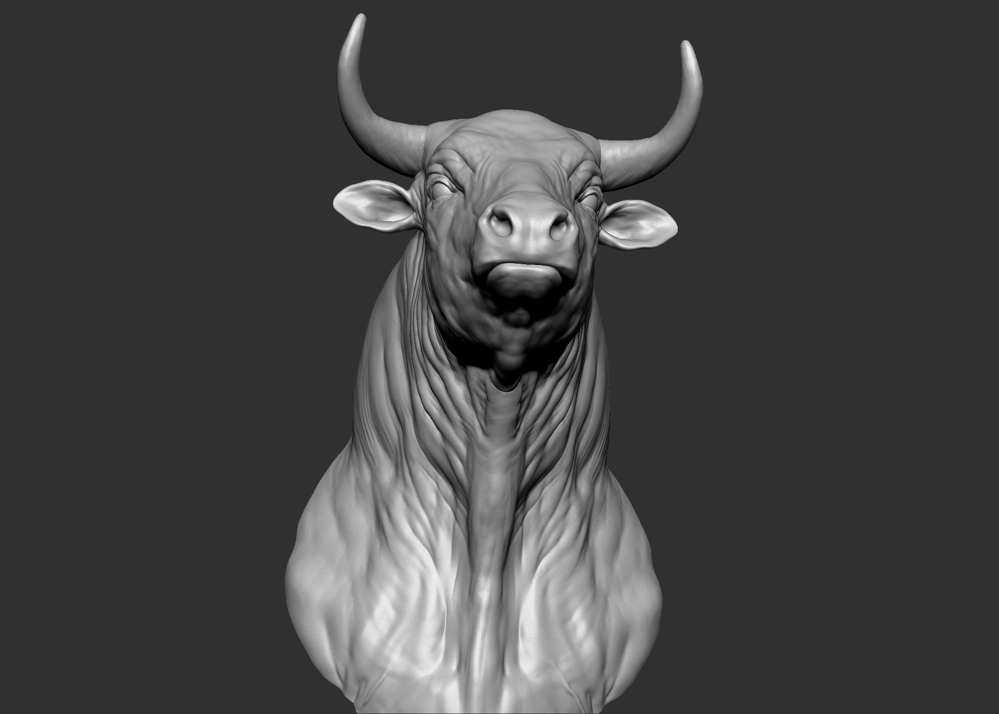 3D bull head model - TurboSquid 1424131