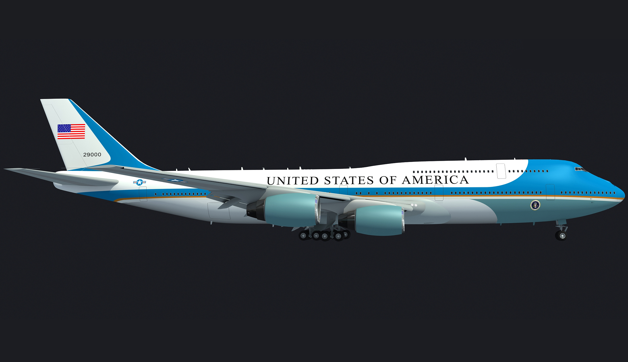 modelo 3d Boeing Air Force One VC-25 - TurboSquid 676505