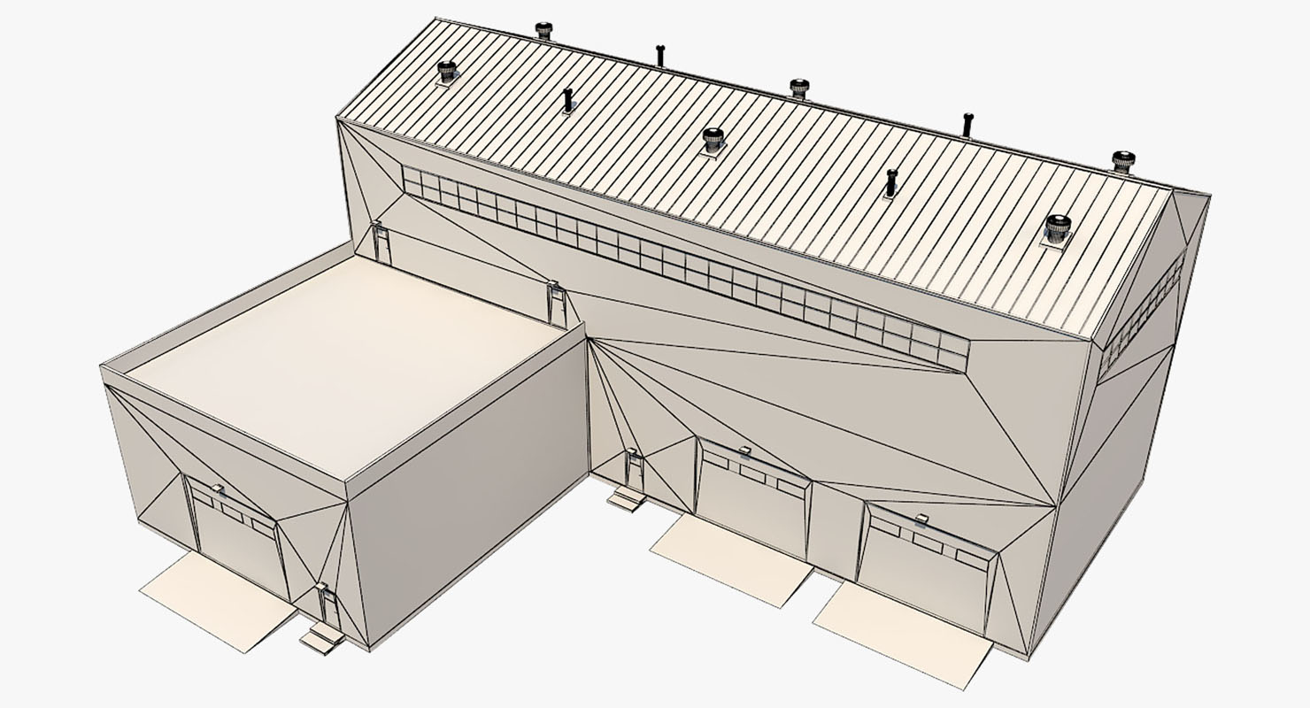 Building industrial 3D model - TurboSquid 1282040