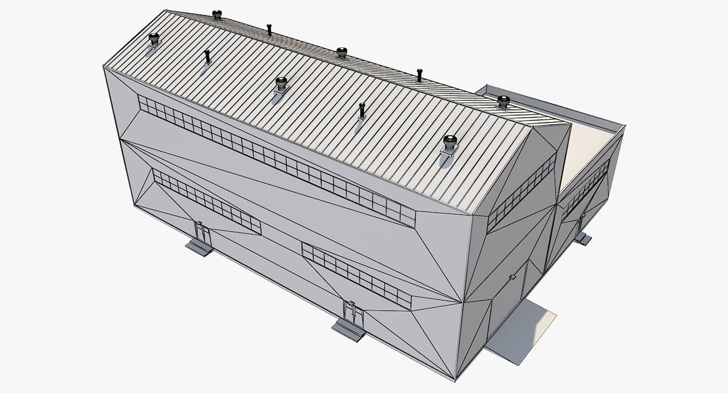 Building industrial 3D model - TurboSquid 1282040