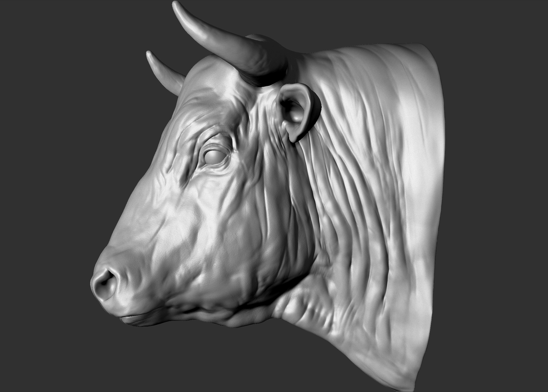Modello 3D Testa di toro - TurboSquid 1424145
