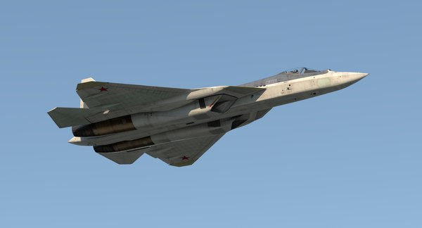 3D sukhoi su57 prototype 055 - TurboSquid 1424189