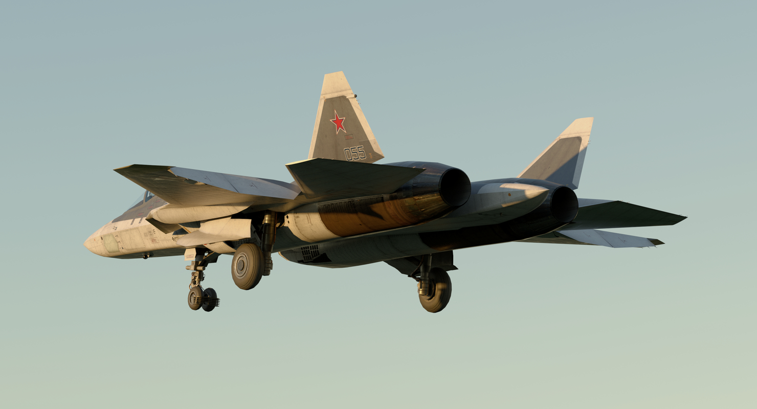 3D sukhoi su57 prototype 055 - TurboSquid 1424189