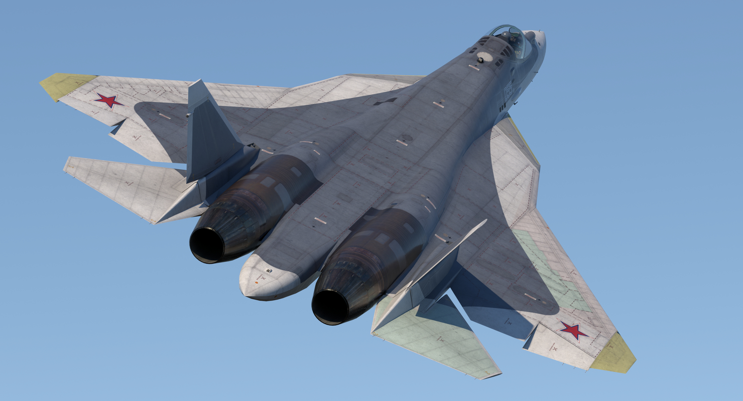 3D sukhoi su57 prototype 055 - TurboSquid 1424189