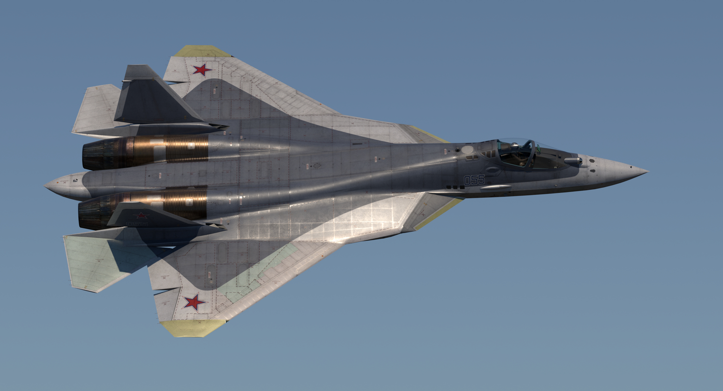 3D sukhoi su57 prototype 055 - TurboSquid 1424189