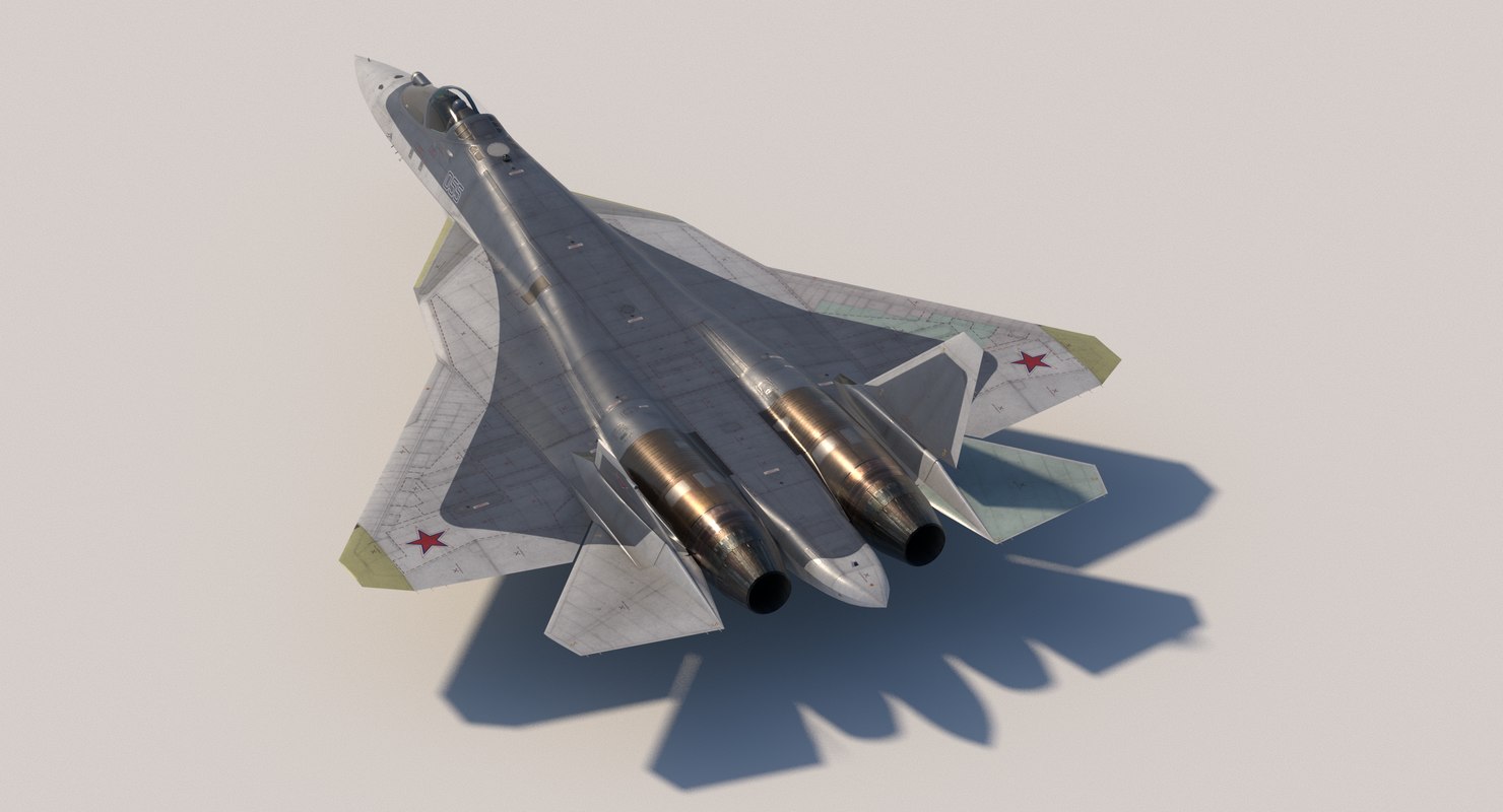 3D sukhoi su57 prototype 055 - TurboSquid 1424189