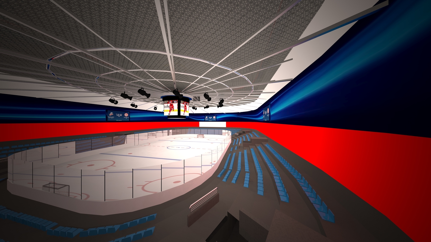 Interior ice hockey arena 3D model - TurboSquid 1424187