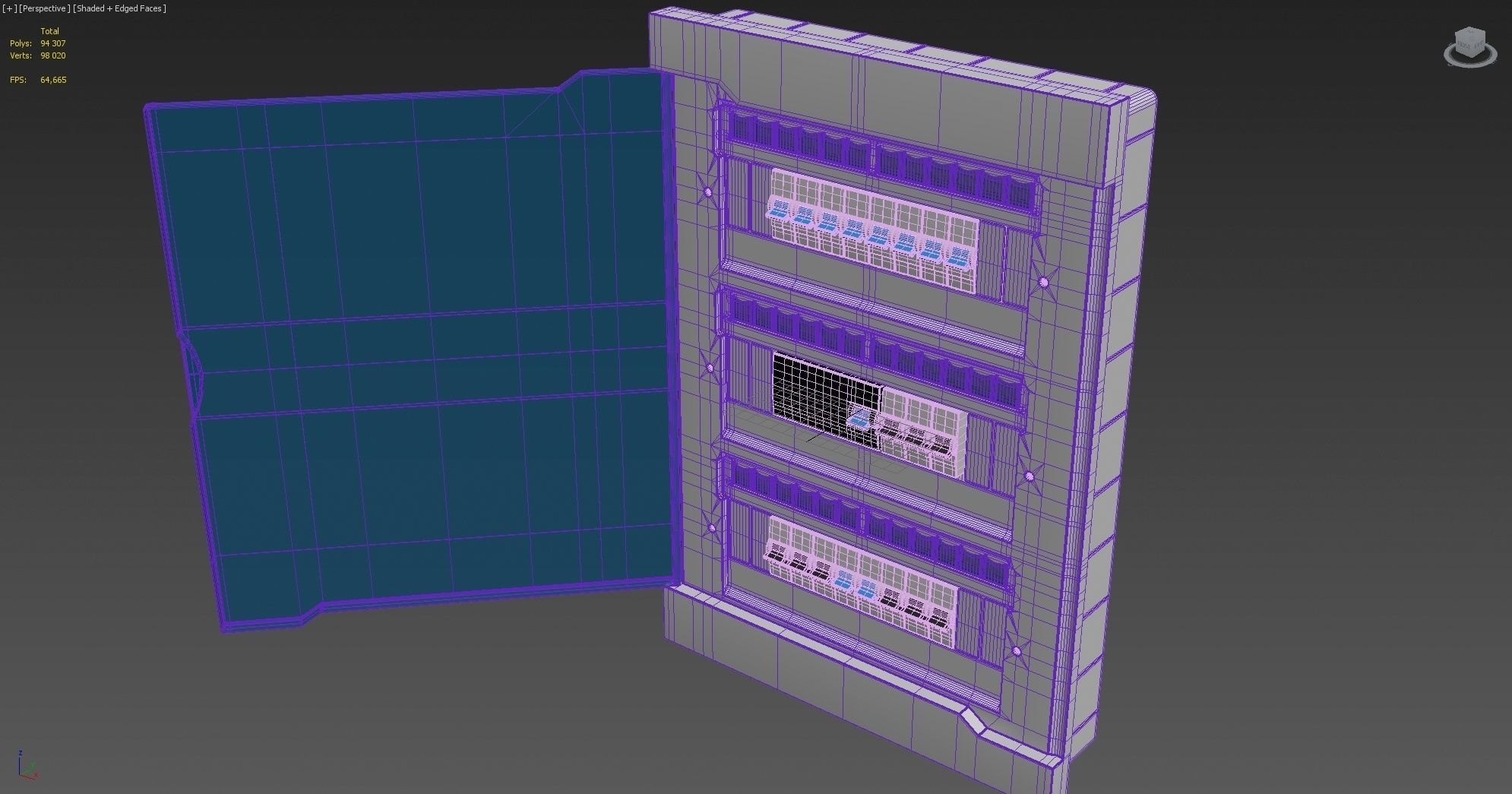 Electrical fuse box 3D - TurboSquid 1424269