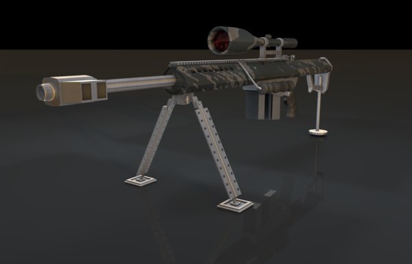Barret 50 3D model - TurboSquid 1424278