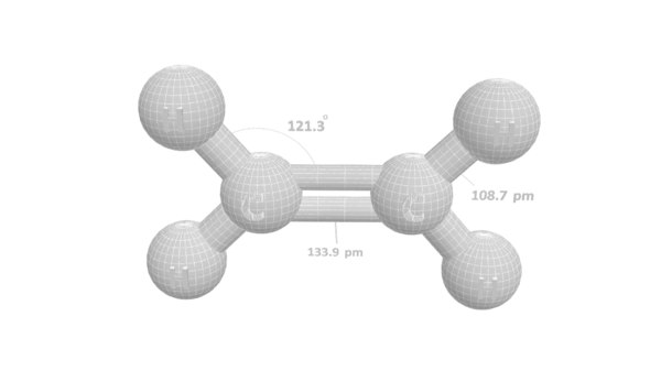 C2h4 molecule ethene 3D - TurboSquid 1424314