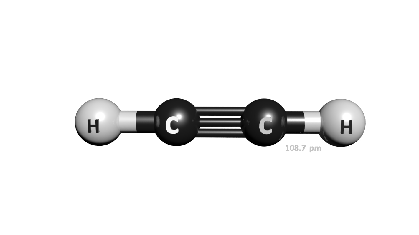 C2h2 molecule ethyne model - TurboSquid 1424332