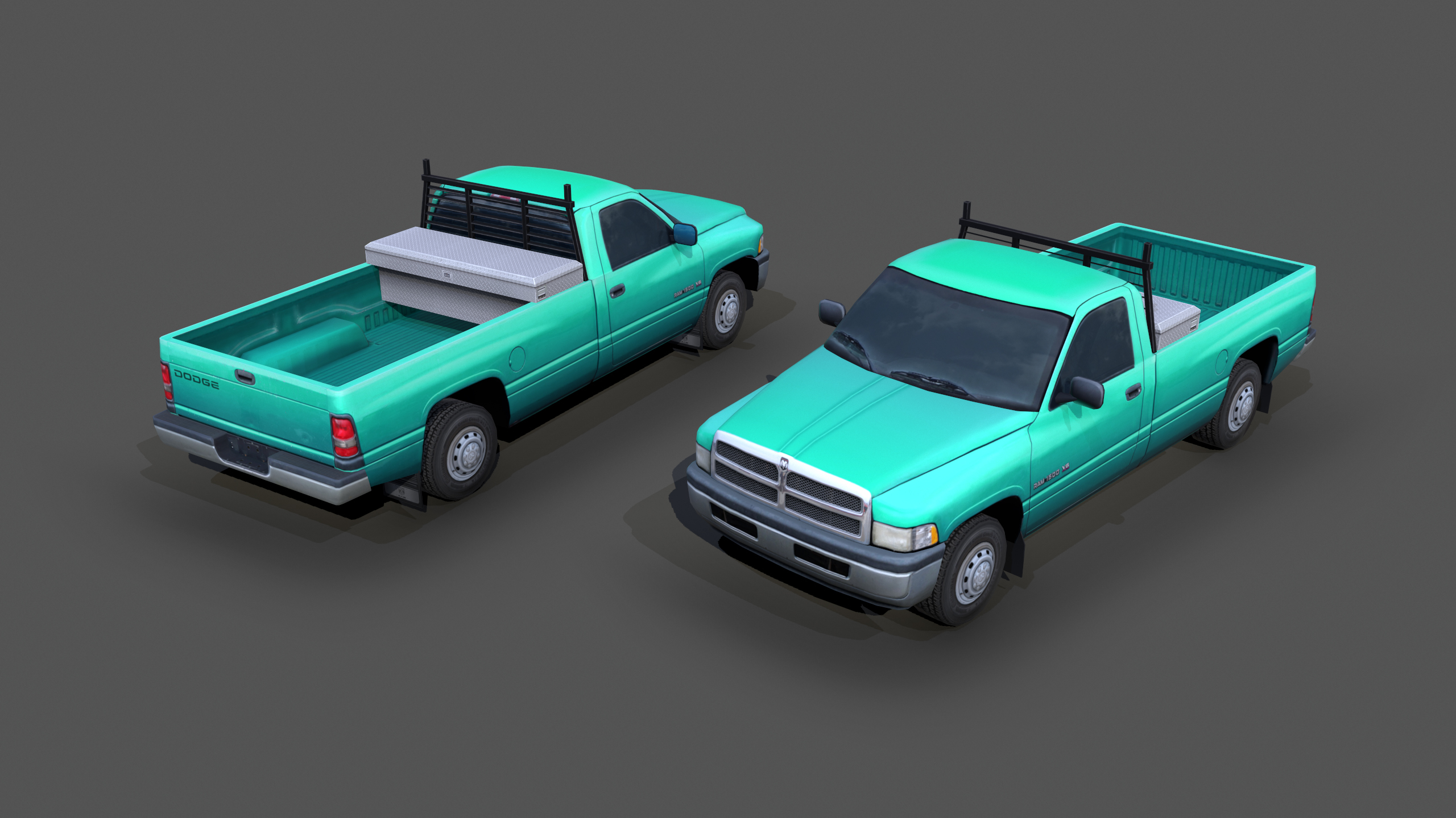 3D dodge ram 1500 pickup truck - TurboSquid 1424418