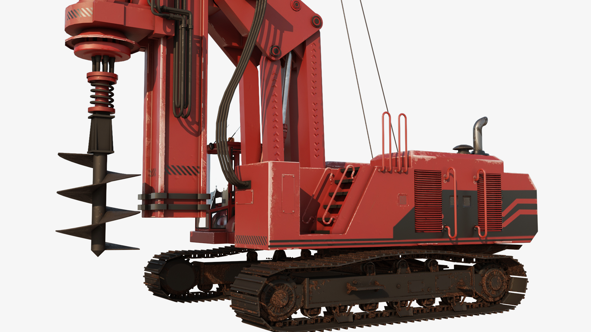 Drilling rig ready 3D model - TurboSquid 1424562