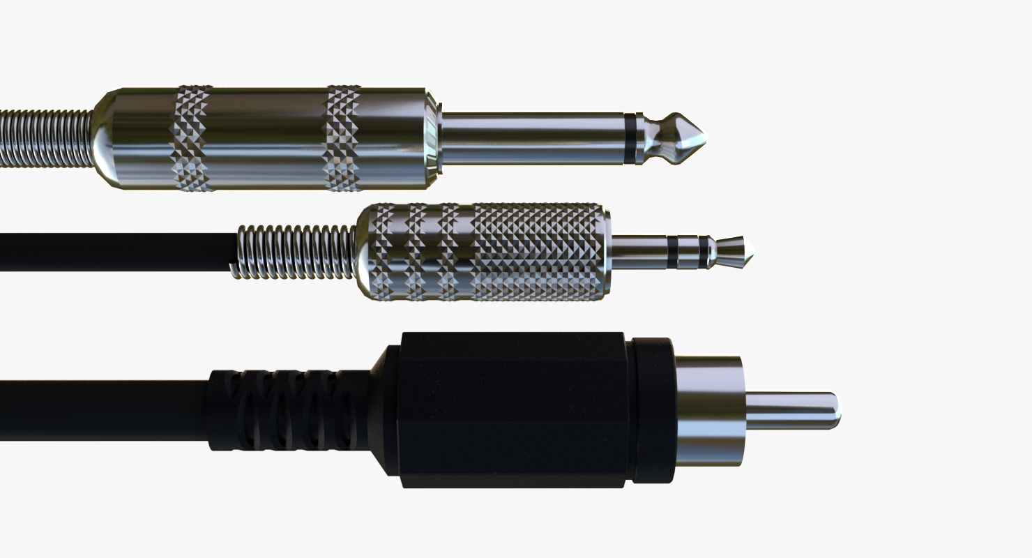 Free jack connectors model - TurboSquid 1424706