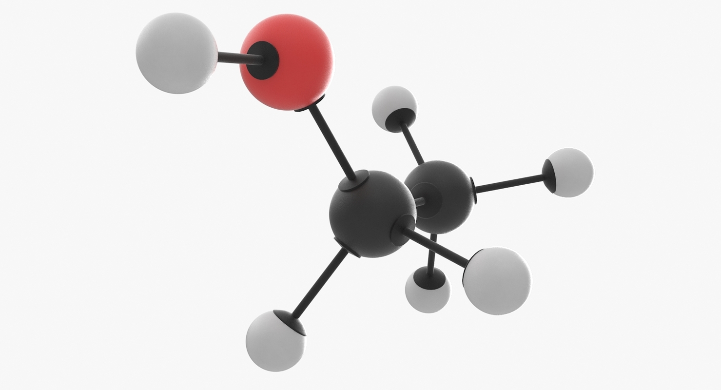 Ethanol molecule 3D model - TurboSquid 1424763