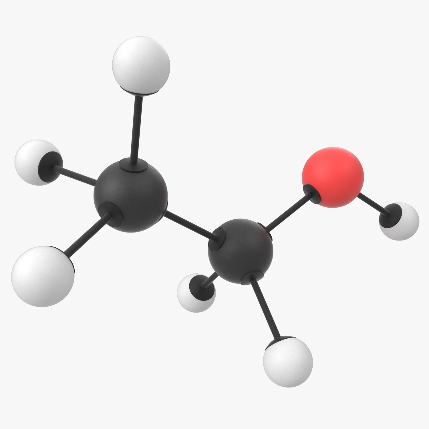Ethanol molecule 3D model - TurboSquid 1424763