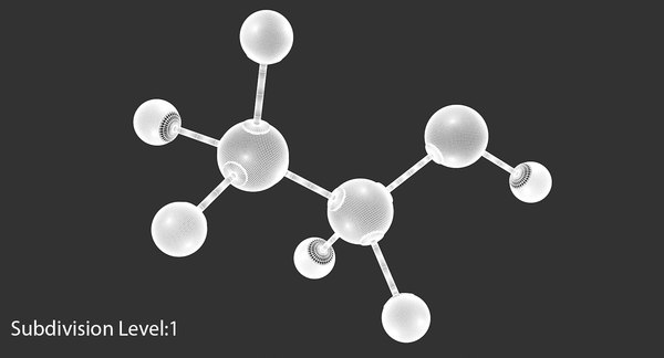 Ethanol molecule 3D model - TurboSquid 1424763