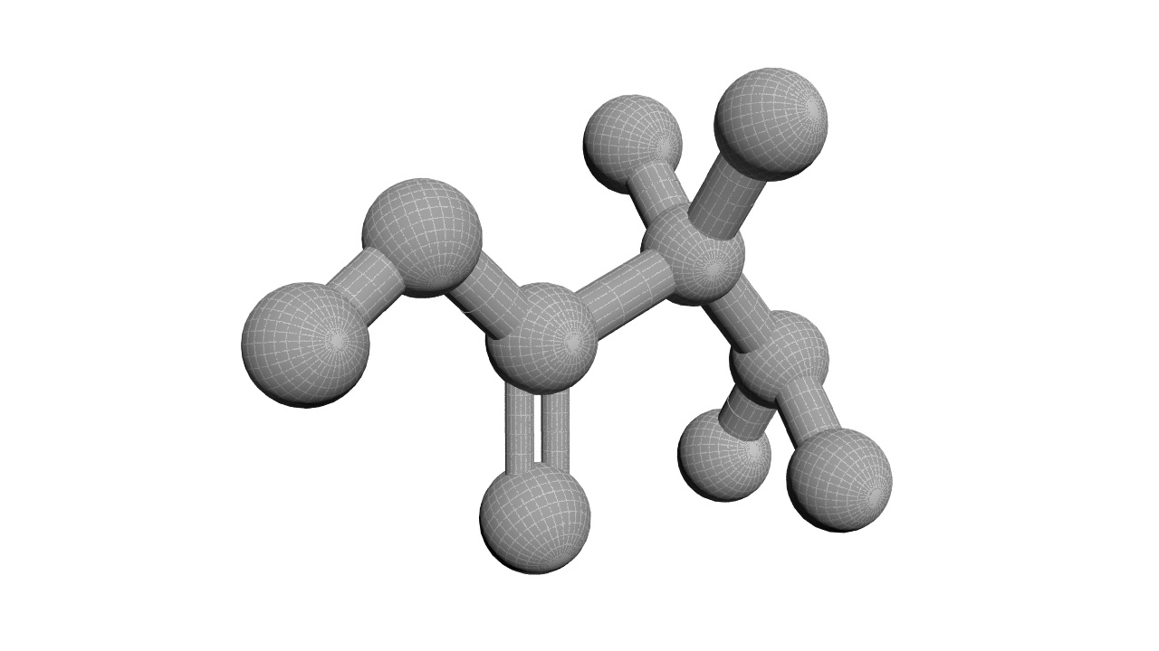 3D model c2h5no2 molecule glycine - TurboSquid 1424765