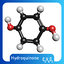 3D c6h6o2 molecule hydroquinone model - TurboSquid 1424833