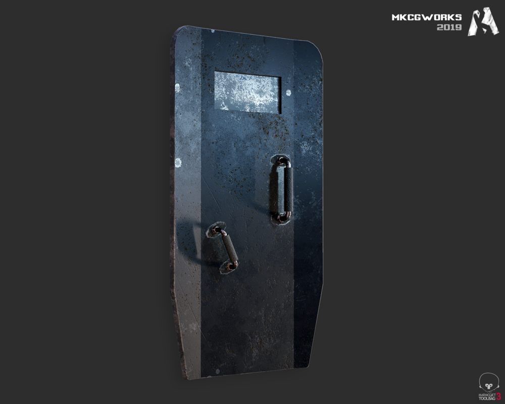 Riot shield 3D model - TurboSquid 1423091