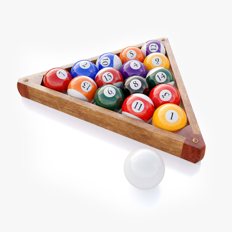 Billiard balls 3D model - TurboSquid 1424881