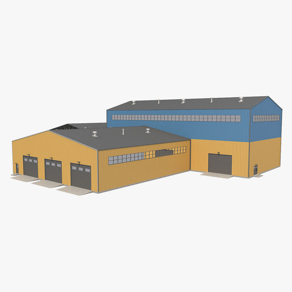 modèle 3D de Bâtiment industriel 14 - TurboSquid 1289055